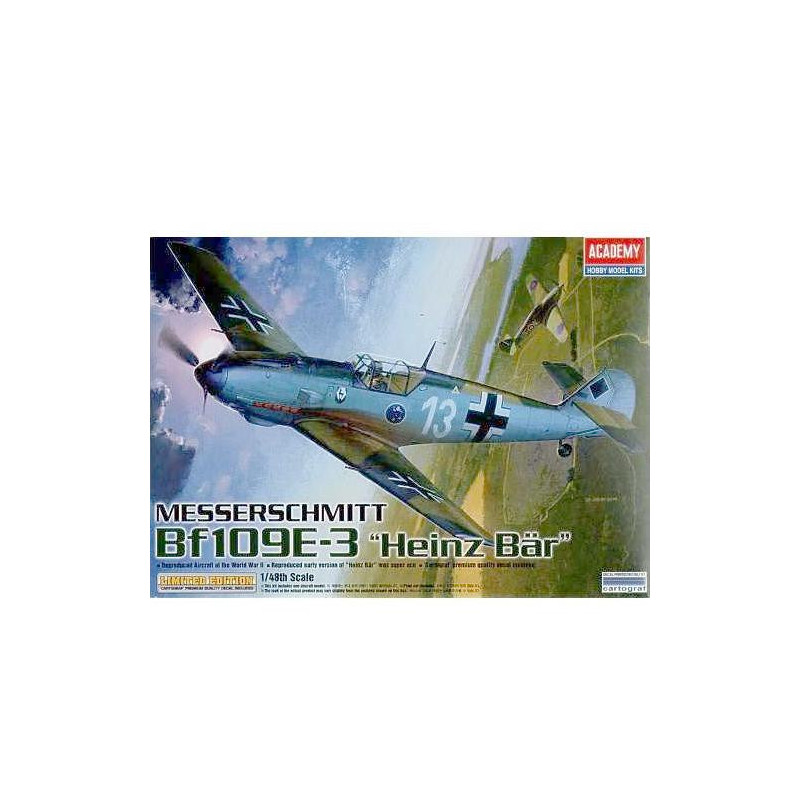 ACA12216 MESSERSCHMITT Bf-109E HEINZ BAR 1:48